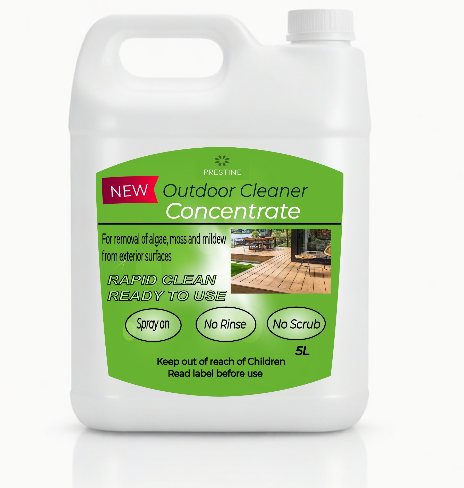 Pristine 5L Outdoor Cleaner Concentrate – Prestine